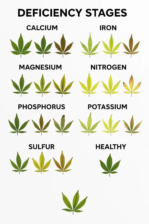Cannabis Nutrient Deficiency Chart | Signs | Fix | Prevent