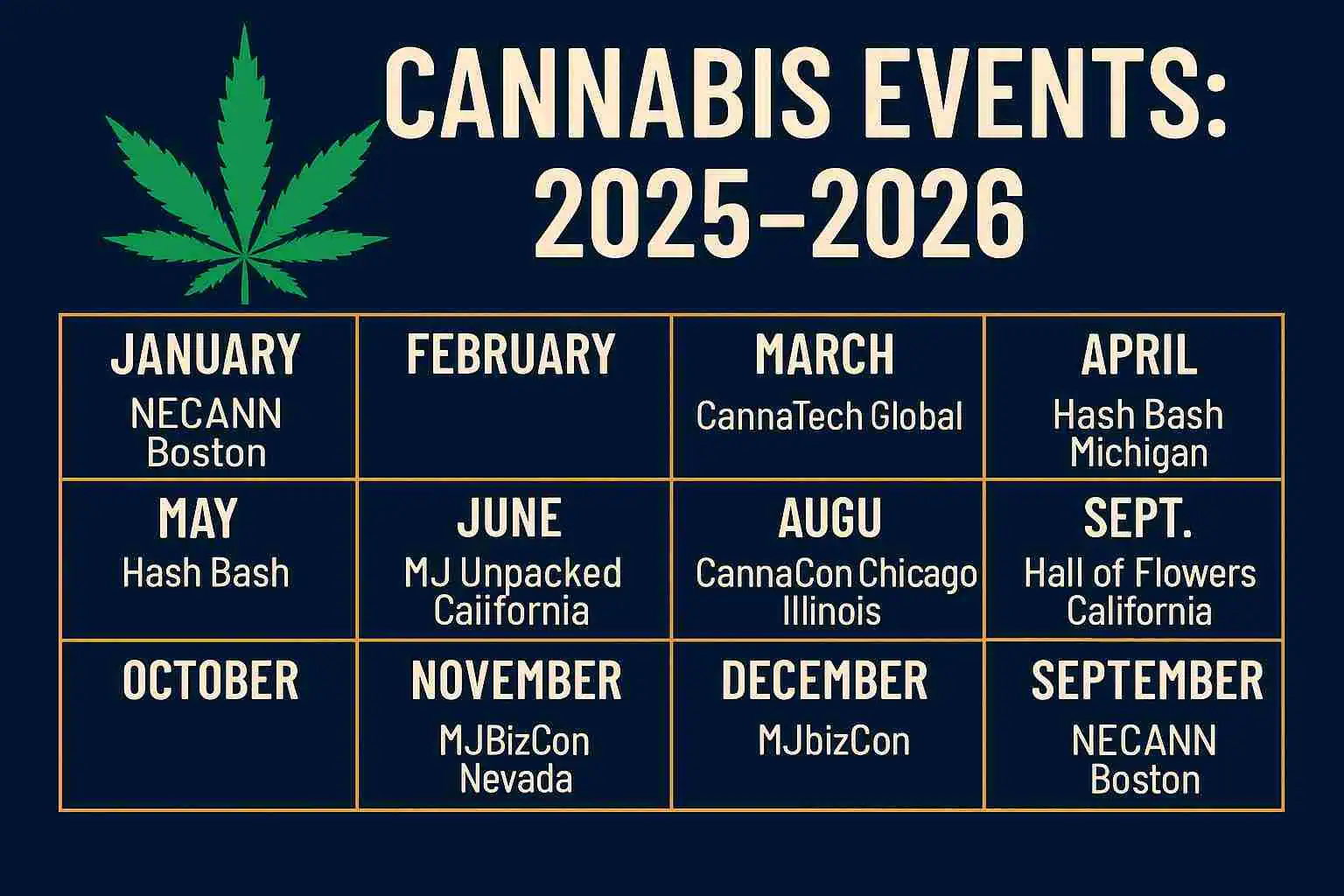 Cannabis Events 2025–2026: Festivals, Expos & Industry Networking Guide