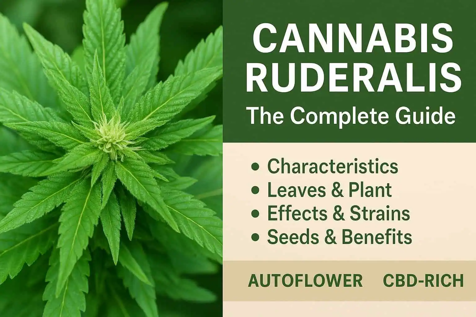 Cannabis Ruderalis Guide | Effects, Strains, Benefits & Growing